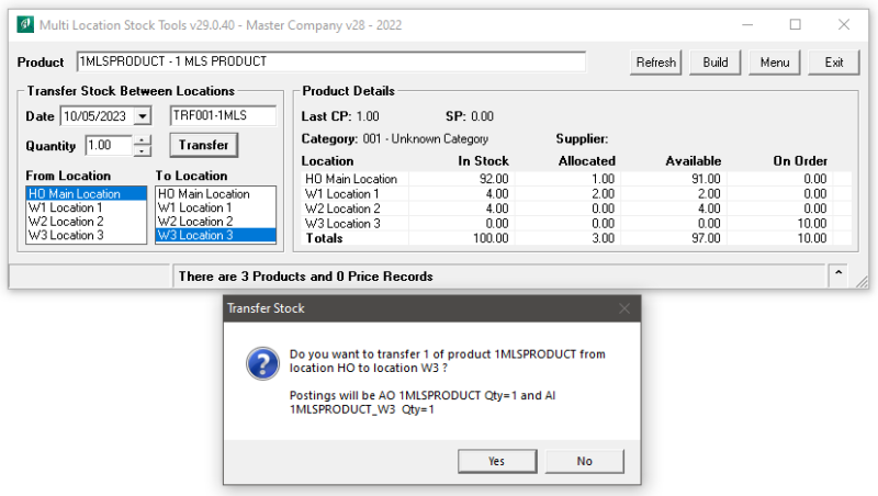 Sage 50 Multiple Stock Locations - Multiple Product Warehouses